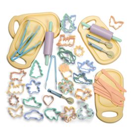 Pastel Playdough Tools Classroom Set - 56 Piece Set | Mallea