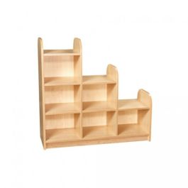 KubbyClass 3 Tier Stepped Storage Cube Left
