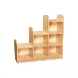 KubbyClass 3 Tier Stepped Storage Cube Right | Open Storage