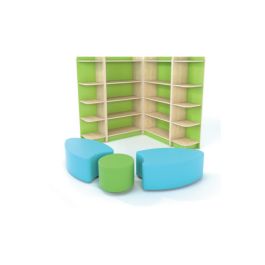 KubbyClass Reading Corner - Set C | Open Storage | Cosy Dire