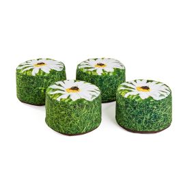 Daisy Bean Bag Buffet Stool - Set of 4