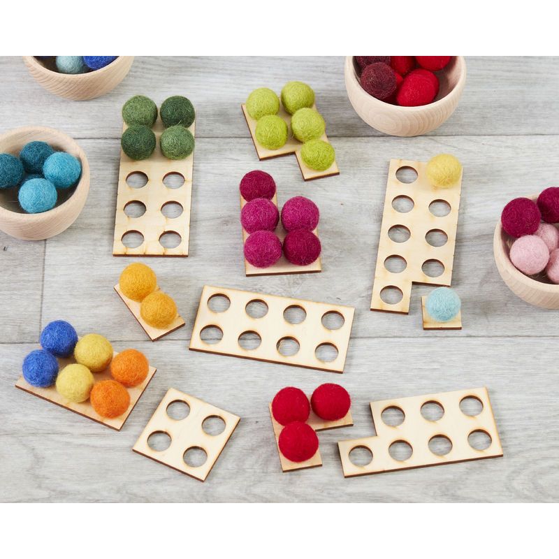 SMALL WOODEN NUMBER FRAMES (11PK)